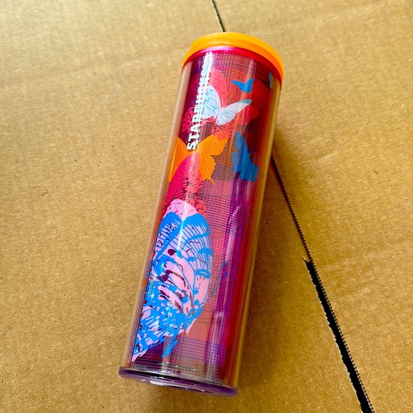 Starbucks | Dining | New Starbucks Butterfly Slim Tumbler 6oz | Poshmark